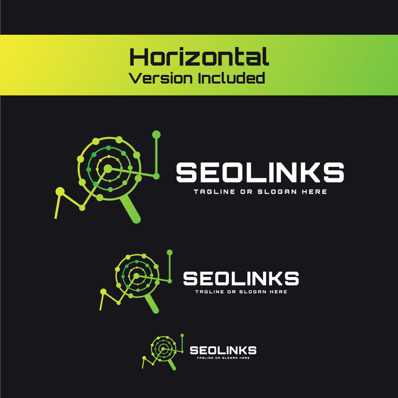 SEO Links Minimalist Logo Template #189852 - TemplateMonster