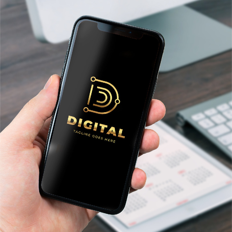 Digital Brand D Letter Logo Template - TemplateMonster