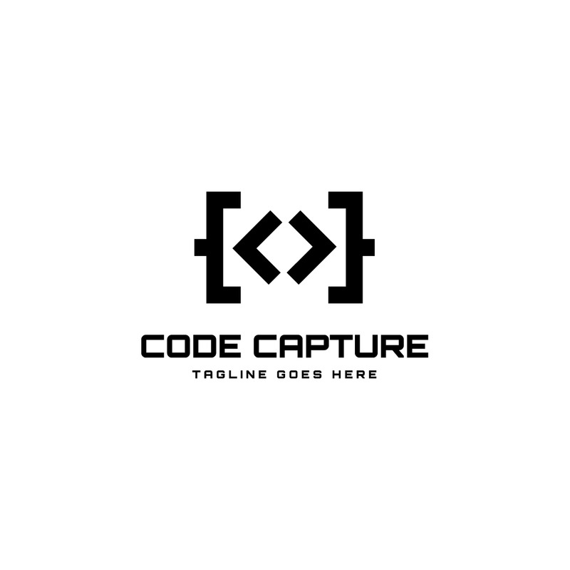 Code Capture Minimalist Logo Template - TemplateMonster
