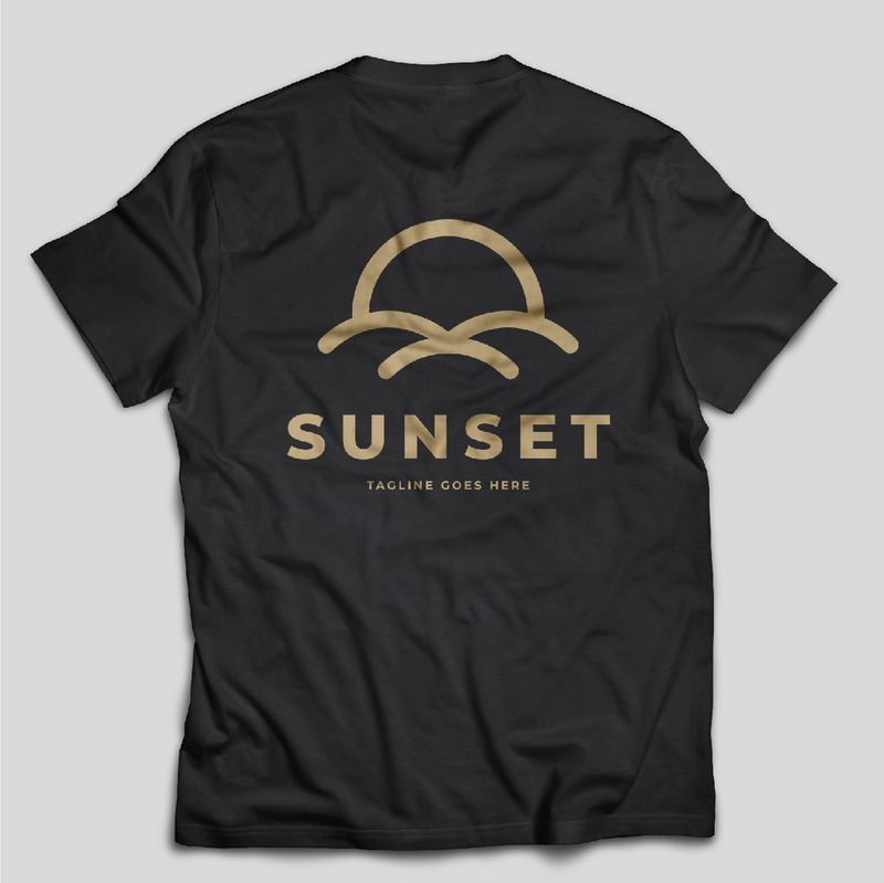 Sunset Logo Is Perfect For Many Kinds Of Businesses And Personal Use