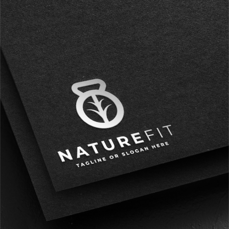 NatureFit Minimalist Logo Template #191076 - TemplateMonster