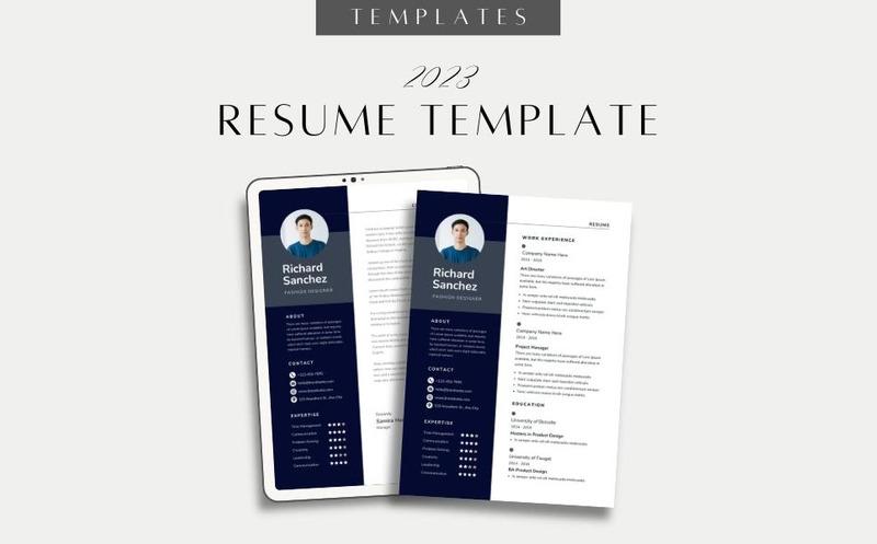 Modern CV Resume Template with Cover Letter for Microsoft Word