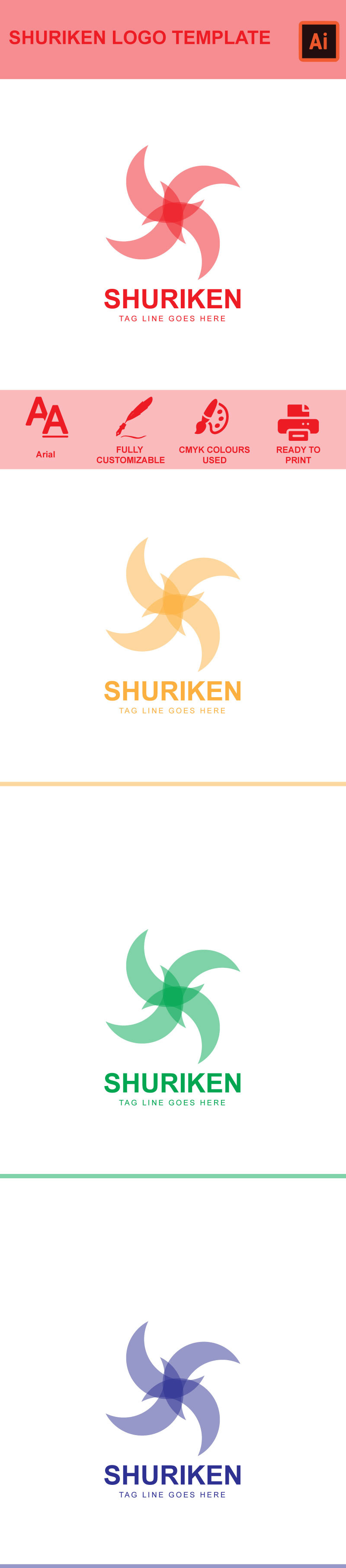 Creative Shuriken Logo Template #271702 - TemplateMonster