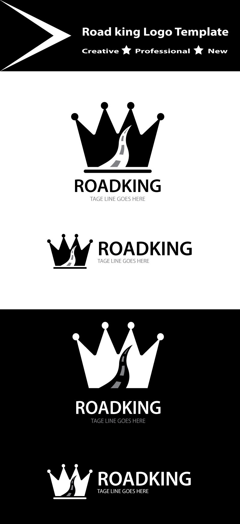 Road Kink Logo Template For New Business - TemplateMonster