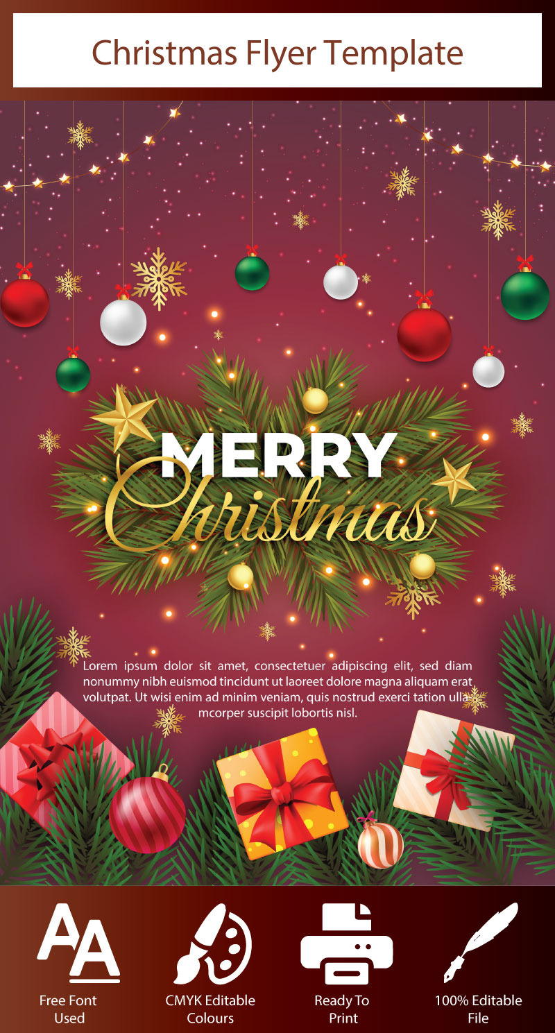 Season's Greetings: A Festive A4 Christmas Template to Illuminate Your ...