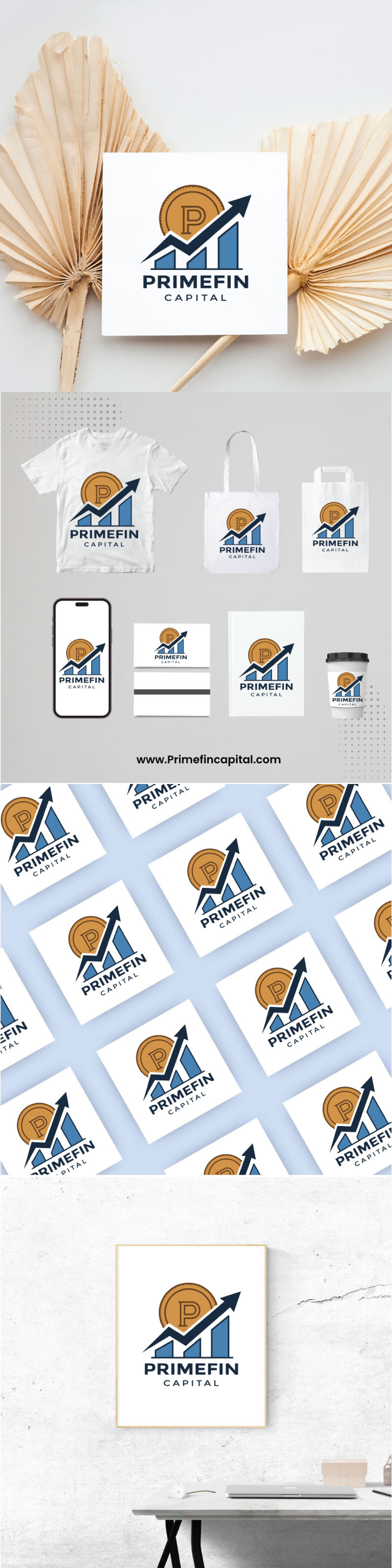Modern Financial Logo Design Template for Trustworthy Brand Identity