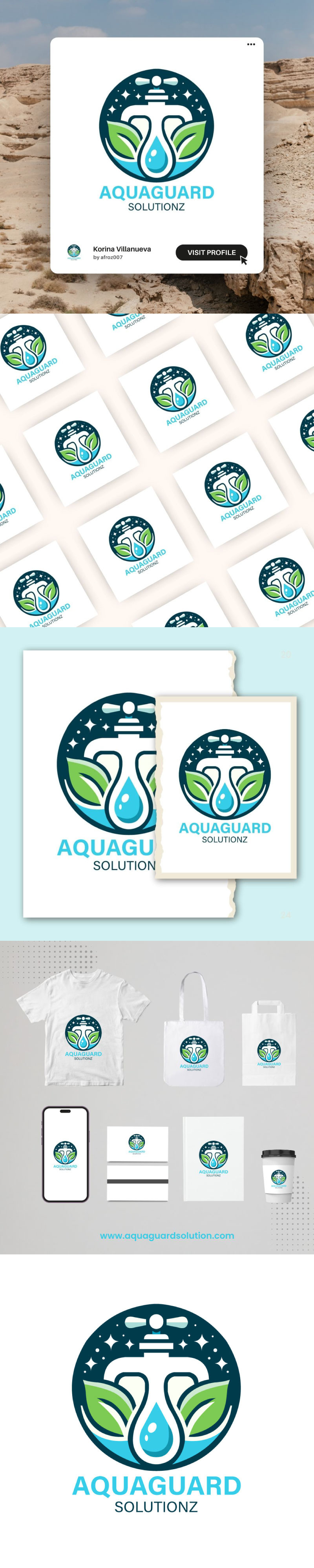 AquaGuard Logo Design Template – Perfect for Water Conservation ...