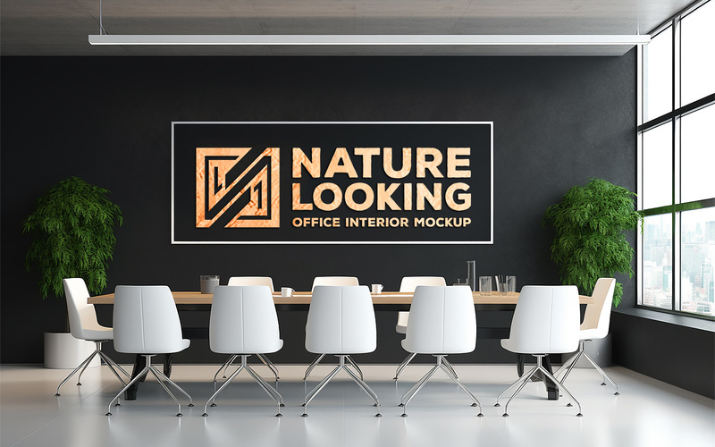 Premium office wall mockup | office wall mockup | office board mockup ...