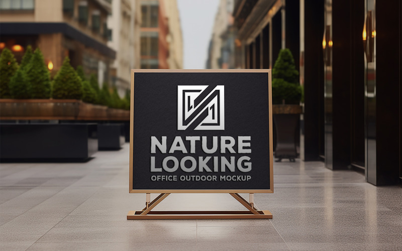 Outdoor board mockup | store outside board mpckup | sign board mockup ...