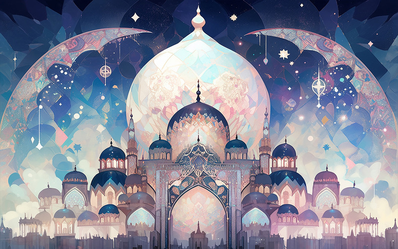 Mosque design bundle_luxury mosque background_premium mosque background ...