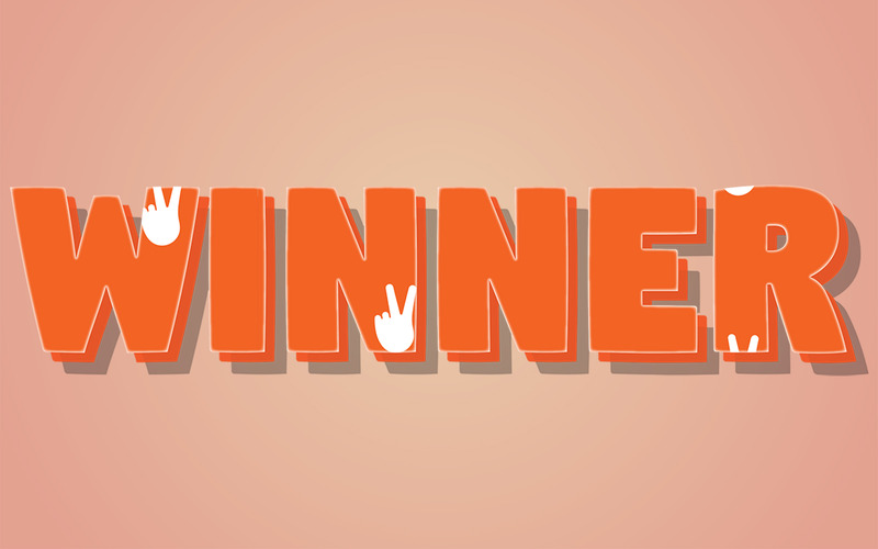 Winner | 3D Winner | Realistic Text Style | Editable Vector Text Effect ...