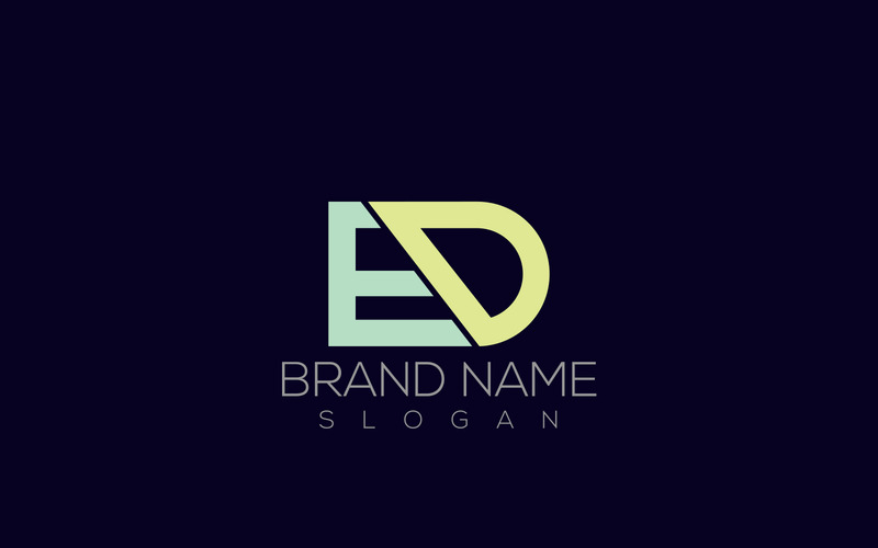 Ed Logo | Ed Or De Letter Logo Template - TemplateMonster
