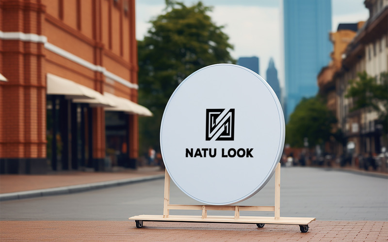 Outdoor Circle Logo Mockup #378252 - TemplateMonster