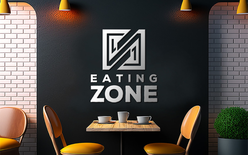 Restaurant board mockup | Restaurant black board mockup | logo mockup ...