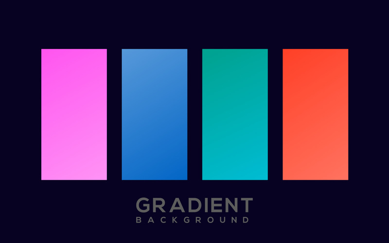 Gradient Swatches Vector Art Background Set - TemplateMonster
