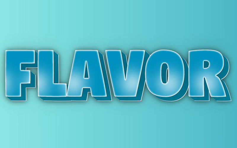 Flavor | 3D Flavor | Realistic Text Style | Editable Vector Text Effect ...