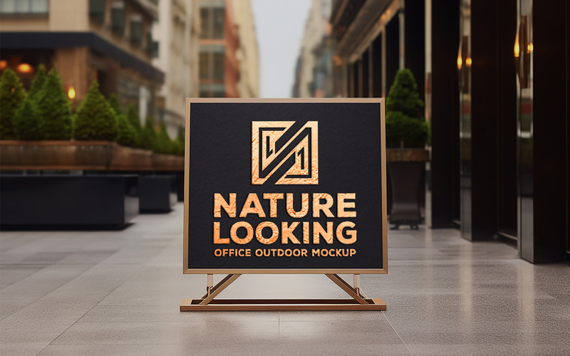 Outdoor board mockup | store outside board mpckup | sign board mockup ...