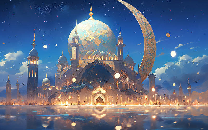 Mosque design bundle_luxury mosque background_premium mosque background ...