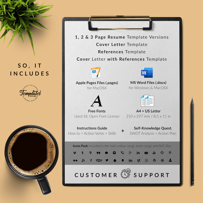 Lydia William - Teacher CV Resume Template with Cover Letter for ...