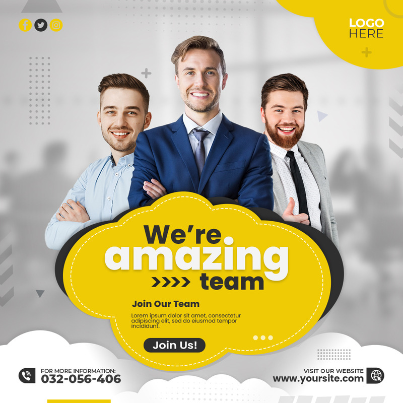 We Are Hiring Job Position Instagram And Facebook Promotion Social ...