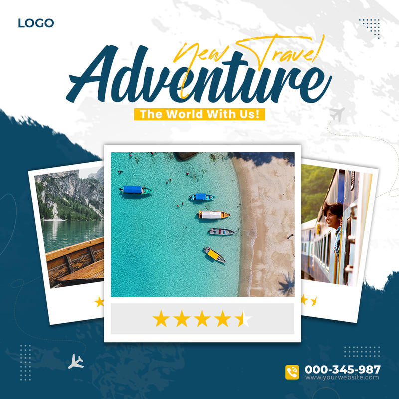 Social Media Travel Dream Adventure Tours Instagram And Facebook Post ...