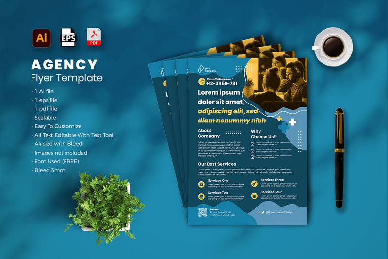 Agency flyer Template vol-04 #232877 - TemplateMonster