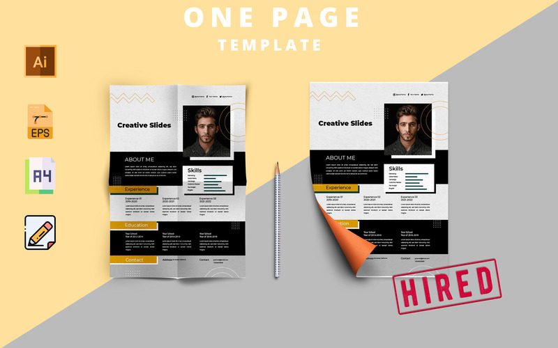 Nicky Academy - Minimalistic CV Resume Template