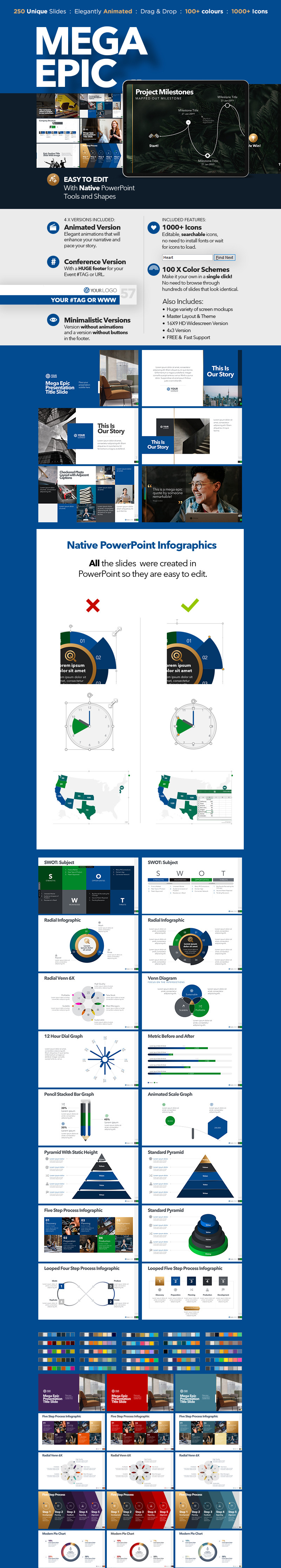 Mega Epic PowerPoint Template #216543 - TemplateMonster