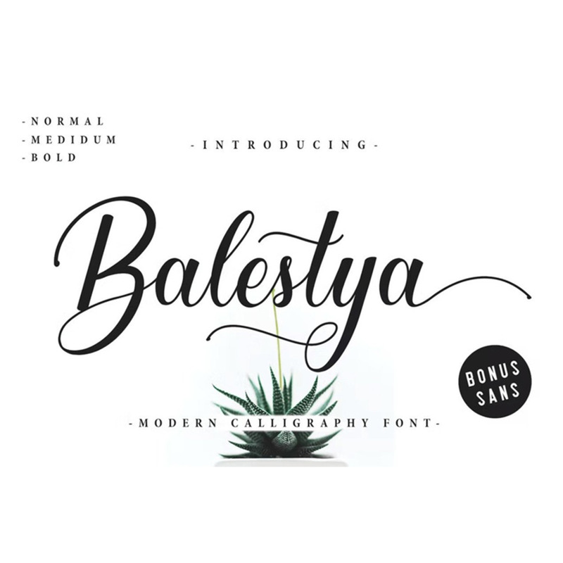 Fuente Balestya Script - Fuente Balestya Script