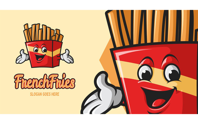 Frites - Logo de la mascotte #268800 - TemplateMonster