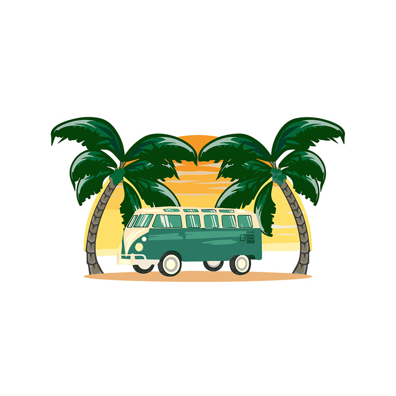 Travel Caravan Logo Vector #341575 - TemplateMonster