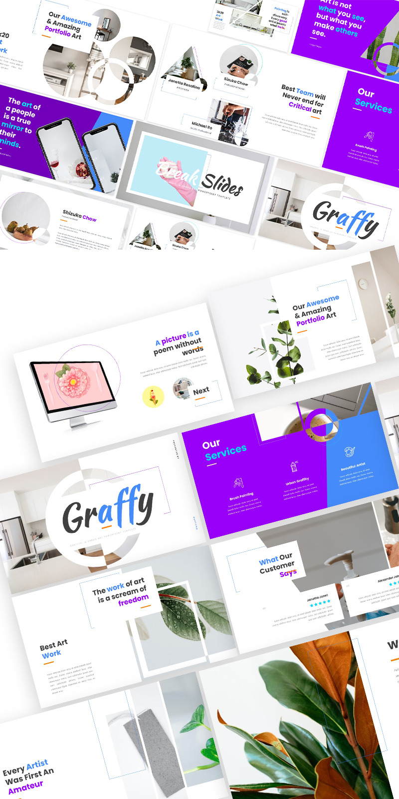 Graffity & Urban Art Google Slides Template