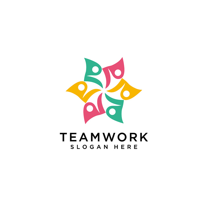 Team Work Logo Vector - Team Work Logo Vector