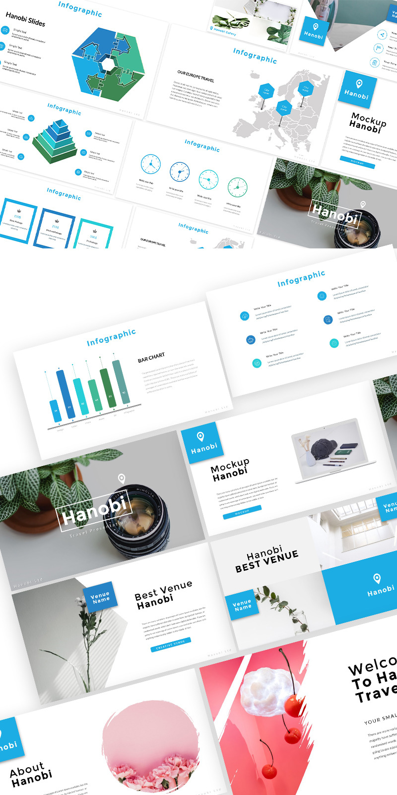 Modelo de Powerpoint de Viagem para Hanóbi - TemplateMonster