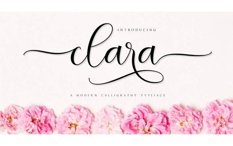 Clara Caligrafía moderna Tipo de letra Script Fuente