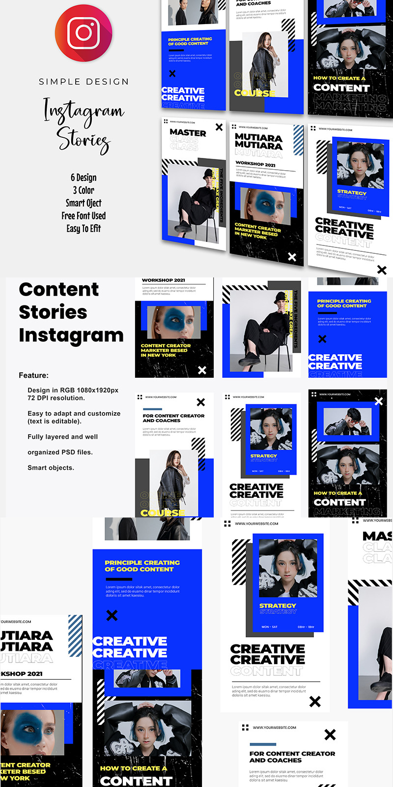 Crerative Agency Content Stories Instagram Template