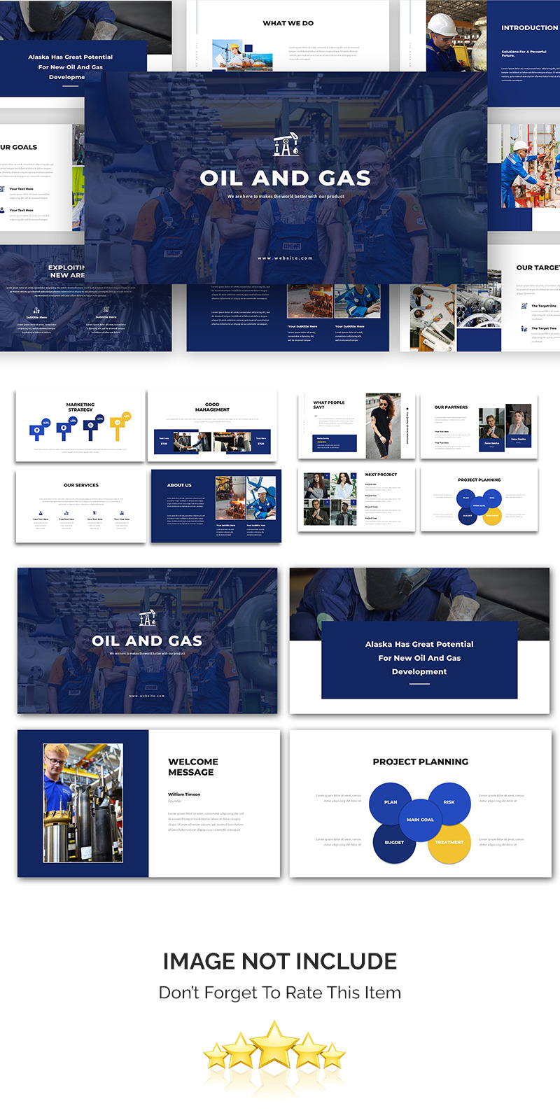 Oil & Gas Googleslides Template #370360 - TemplateMonster