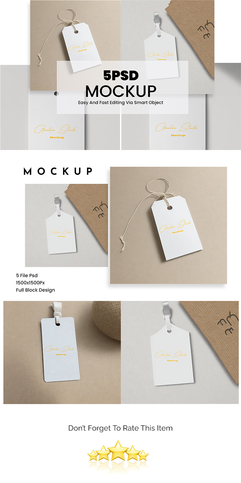 Mockup Label Text Tag Preview #369071 - TemplateMonster