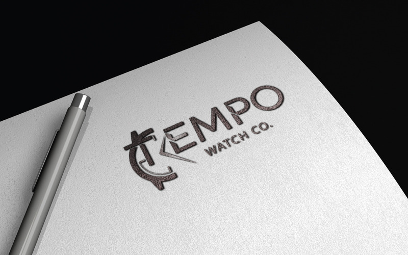 Tempo Watch Co. – Modern Luxury Watch Brand Logo Template