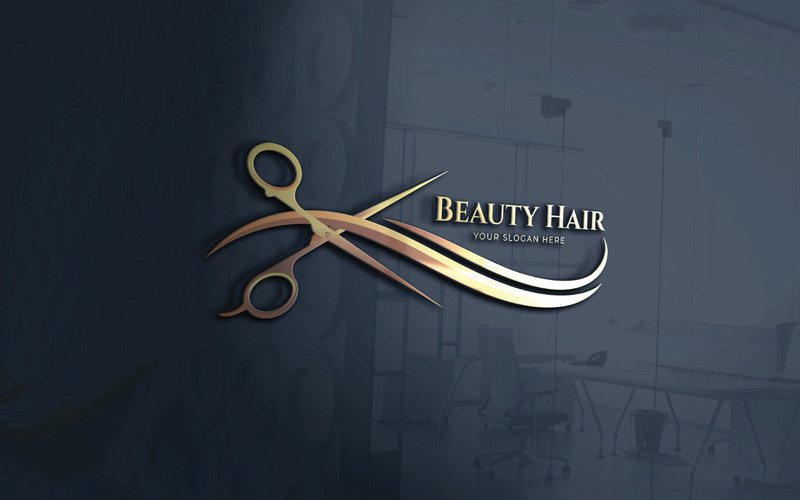 Hair Saloon Shop Logo Template #465826 - TemplateMonster