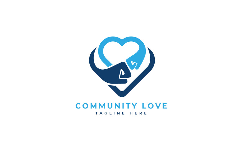 Community love logo design template #287252 - TemplateMonster