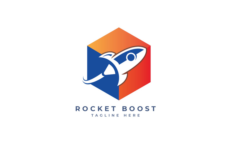 Rocket boost logo design template #287427 - TemplateMonster