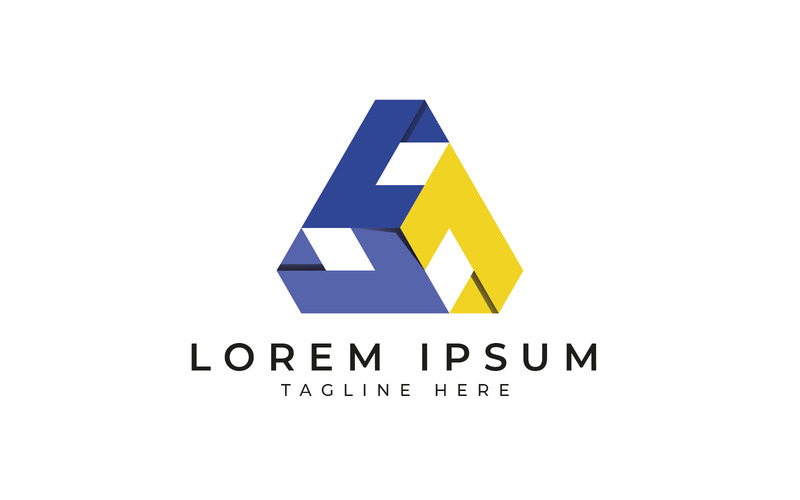 Abstract Modern Triangle Logo Design Template