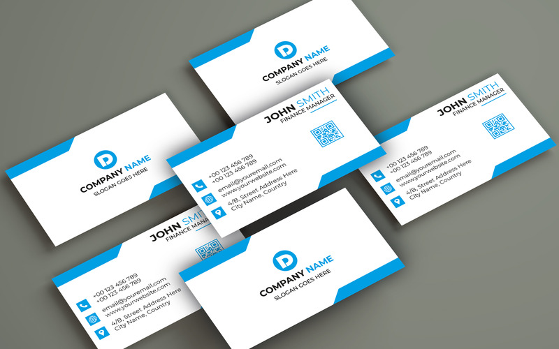 Decent Business Card Design Template - TemplateMonster