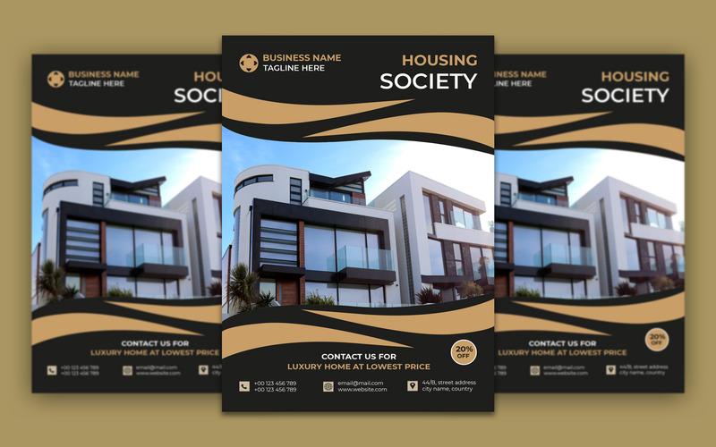 Housing Society Flyer Template #226784 - TemplateMonster