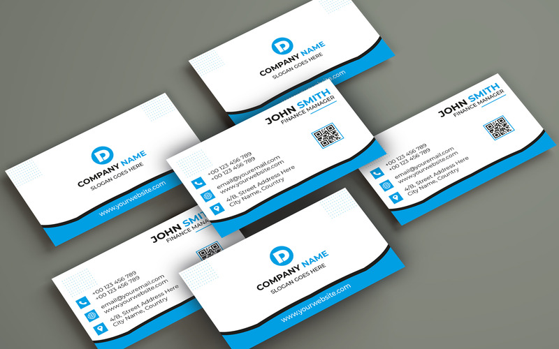 Decent Business Card Template Design - TemplateMonster