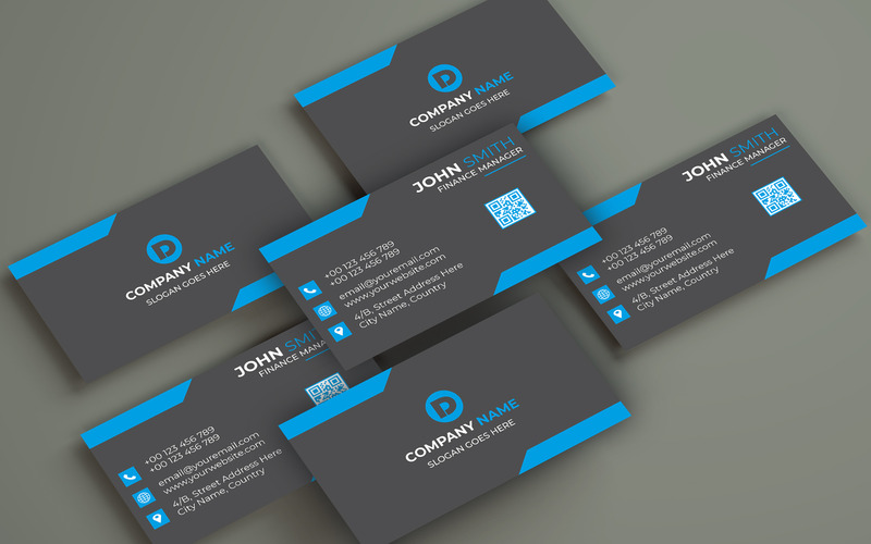 Decent Business Card Design Template - TemplateMonster