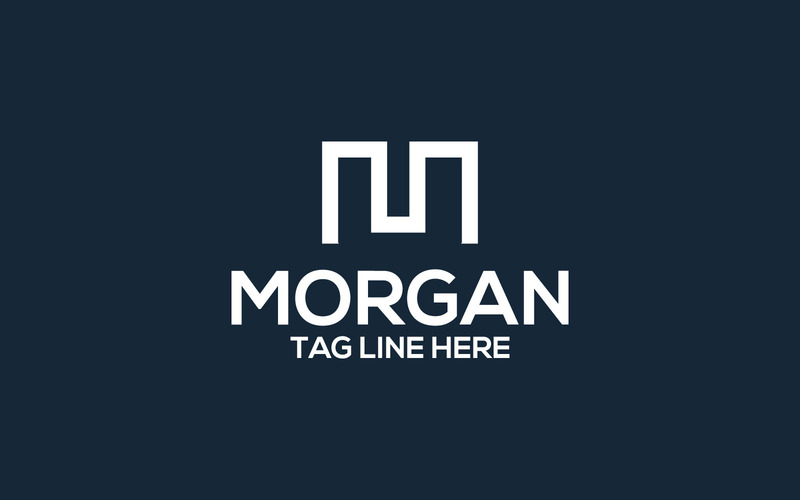 Morgan M letter Logo Design Template - TemplateMonster