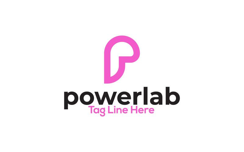 Powerlab P Letter Logo Template #218416 - TemplateMonster