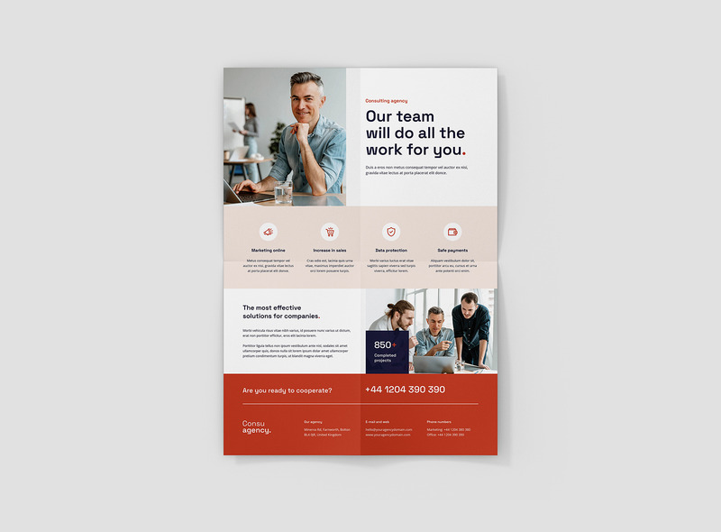 Consulting Agency Flyer Template #259650 - TemplateMonster